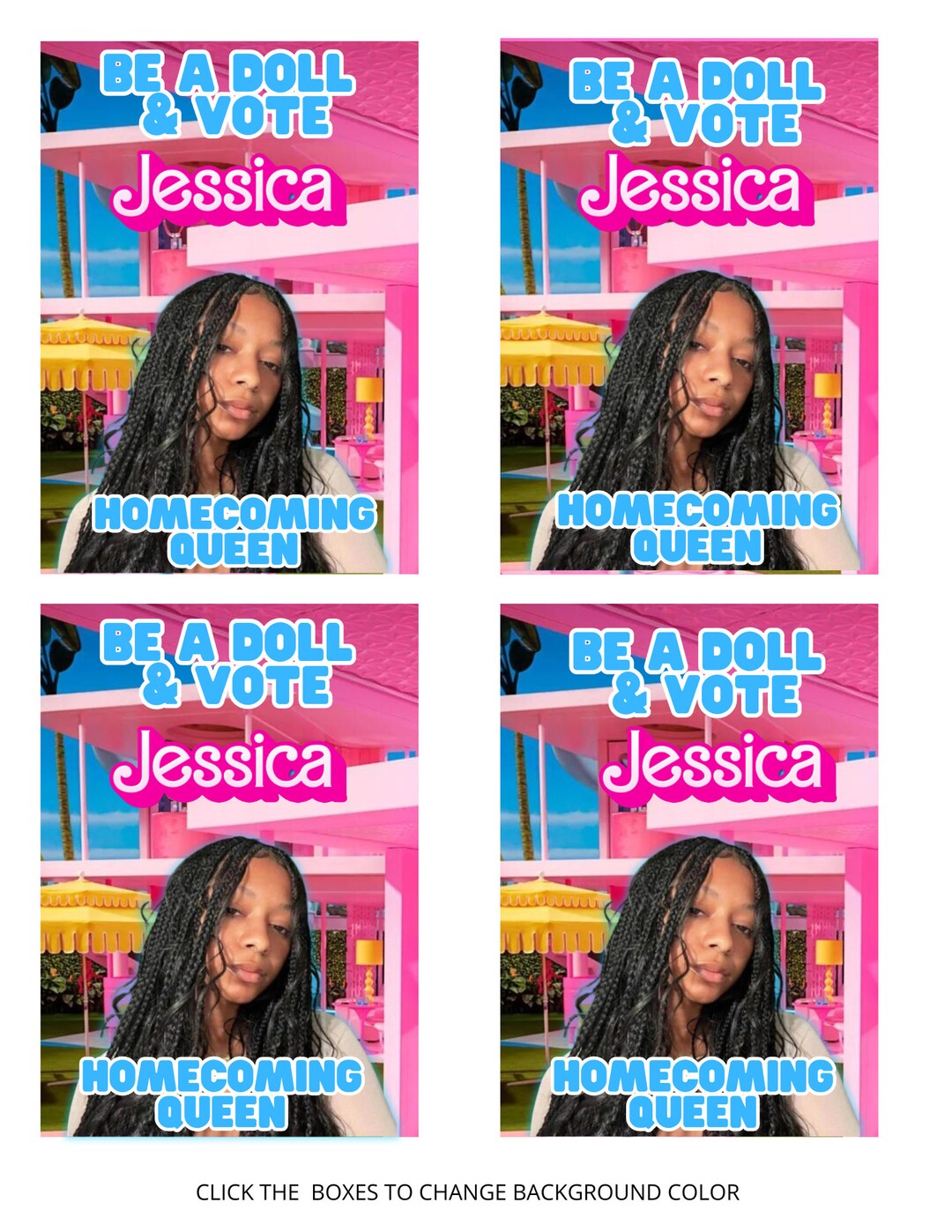 Juice Box Editable Canva Template , Election, Homecoming , Digital ...