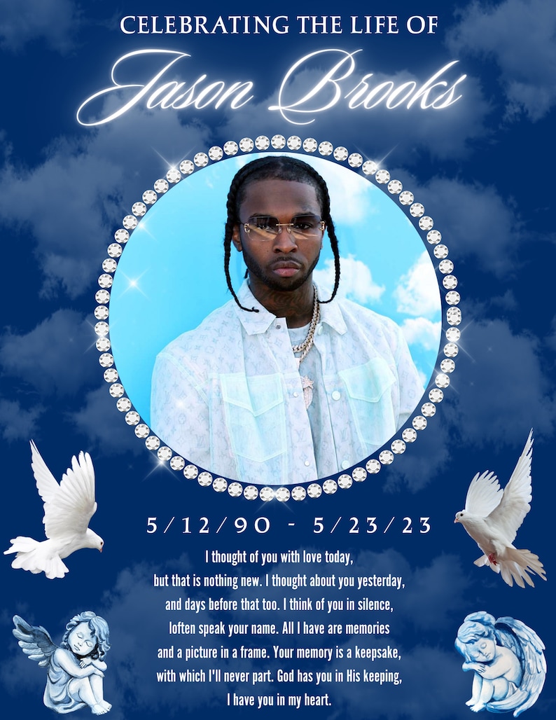 Loving Memory Canva Template, Digital Download, Editable - Etsy