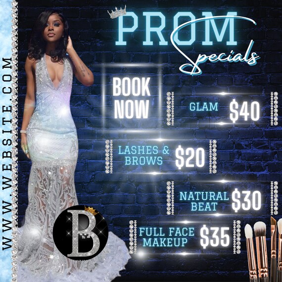 Prom Flyer PROM Social Media Flyer Lash Flyer Sale Flyer | Etsy