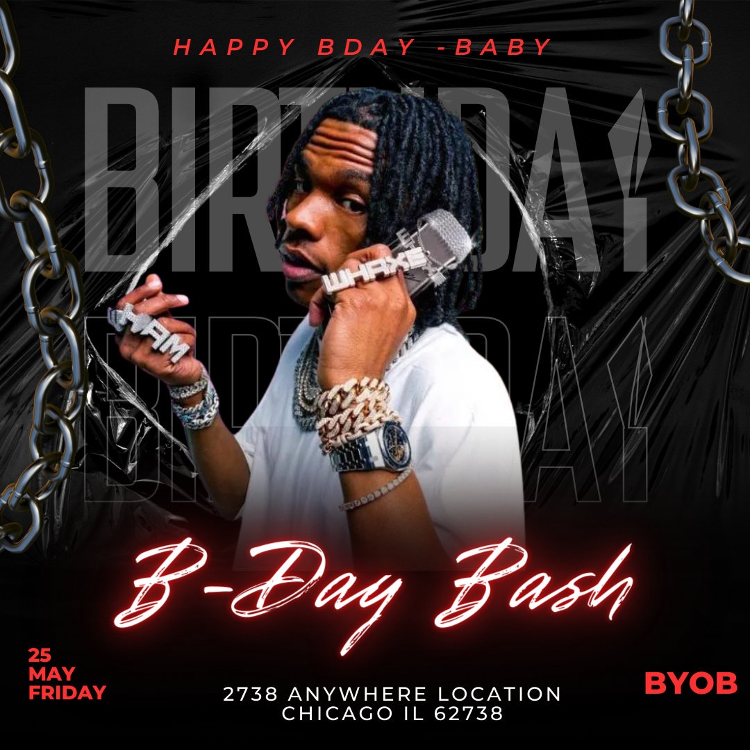 Birthday Bash Invite, Editable , Digital Download - Etsy