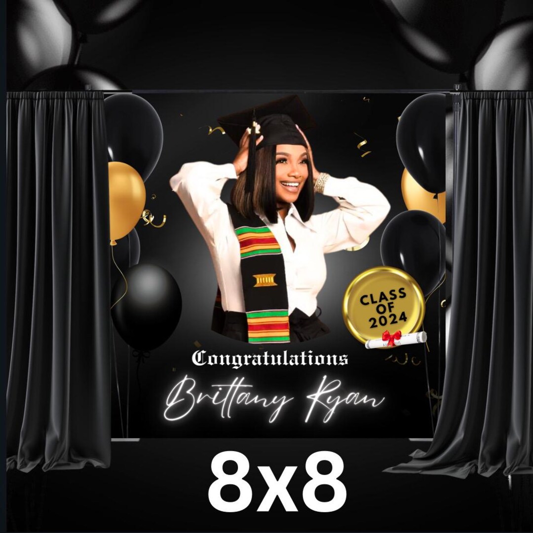 Graduation Backdrop Design , Digital Download, Printable , Party ...