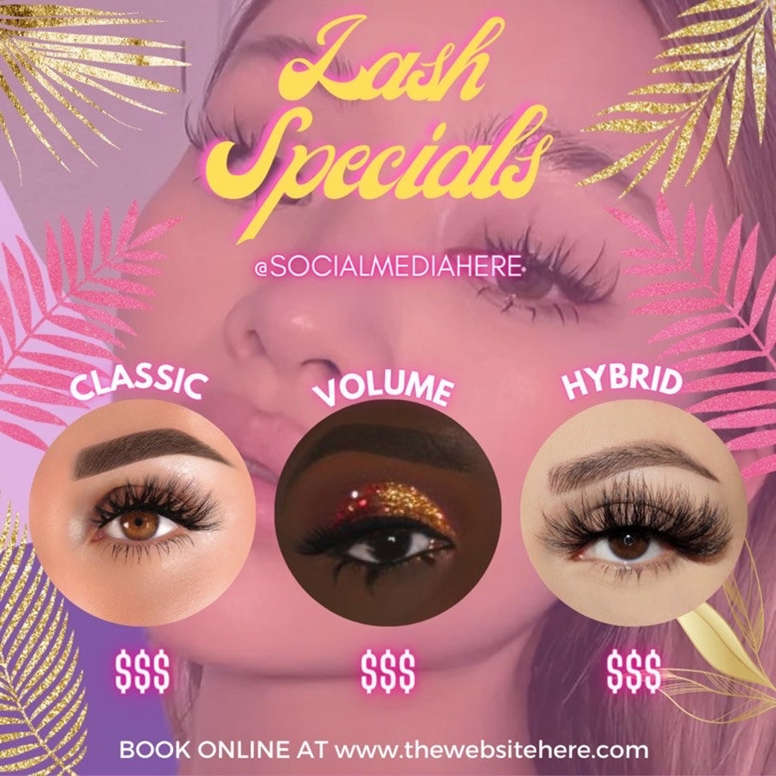BOOK NOW Flyer Social Media Lash Flyer Sale Clothing - Etsy
