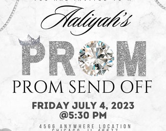 Prom Send off Tshirt Design , Editable , Canva Template , Digital ...