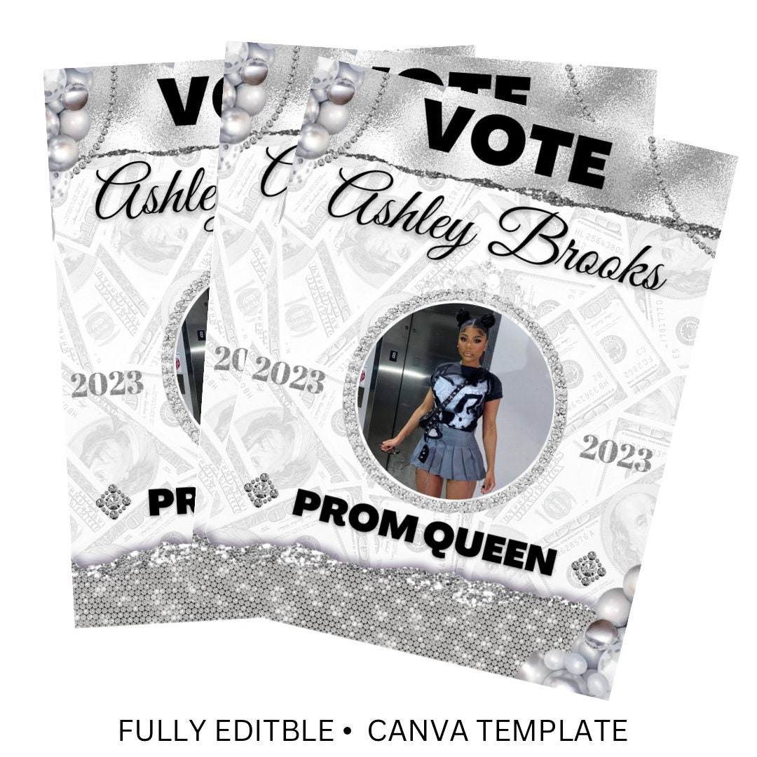 PROM QUEEN Class Voting Flyer Birthday Invite - Etsy