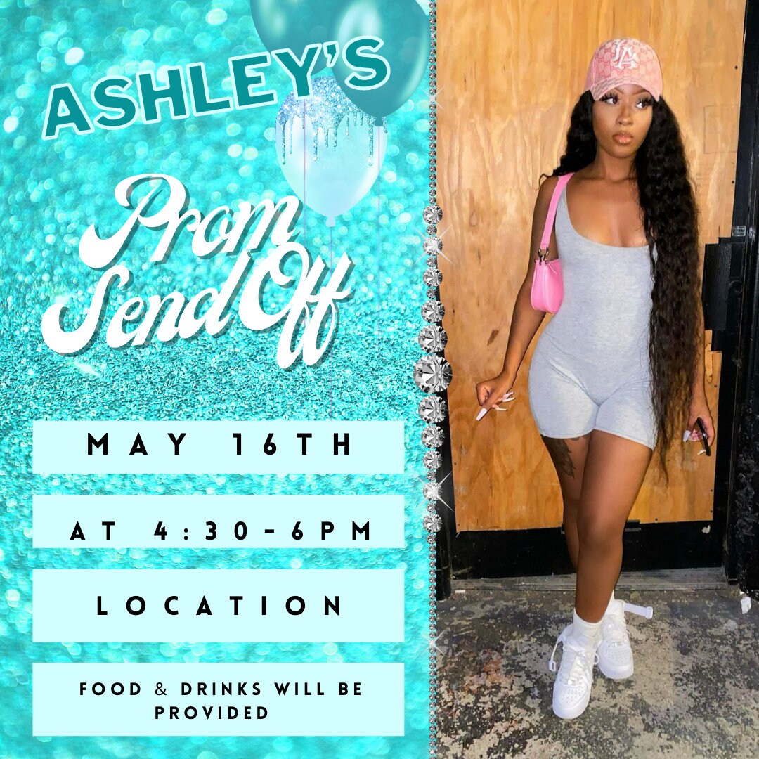 Blue Prom Flyer, invitación PROM, descarga digital - Etsy México