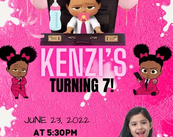 Boss Baby Gender Reveal Invitation - Etsy