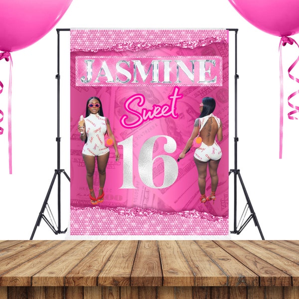 Sweet 16 Backdrop - Etsy