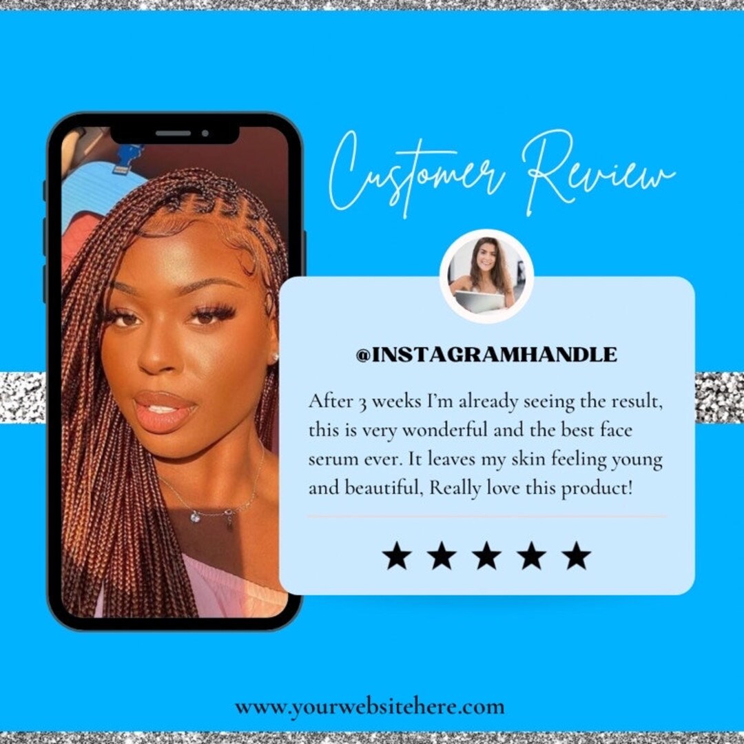 Editable Reviews Flyer Digital Download DIY - Etsy