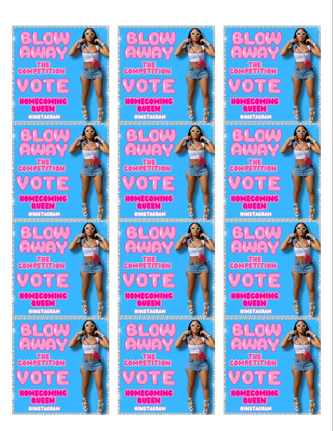 Election Campaign Tags, Printable , Canva , Editable , Digital Download ...