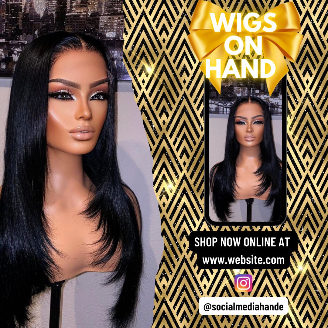 WIG SALE TEMPLATE, Wig Sale Flyer, Social Media Post, Instagram Flyer ...