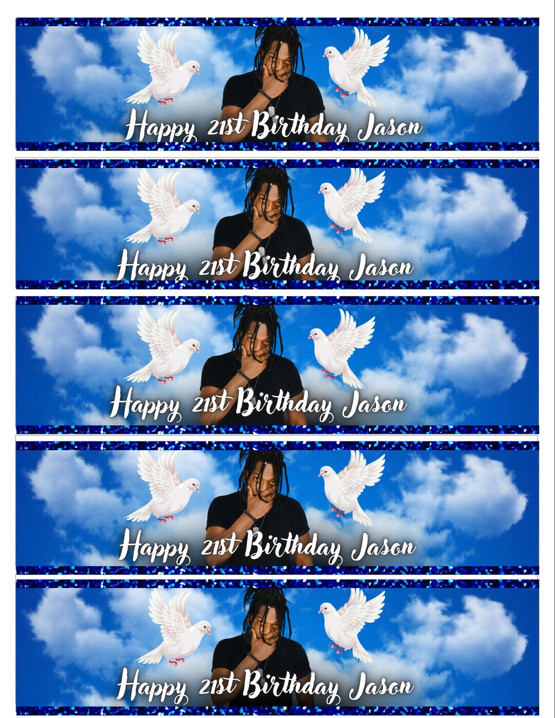 Loving Memory Water Bottle Label , Canva ,editable , Digital Download ...