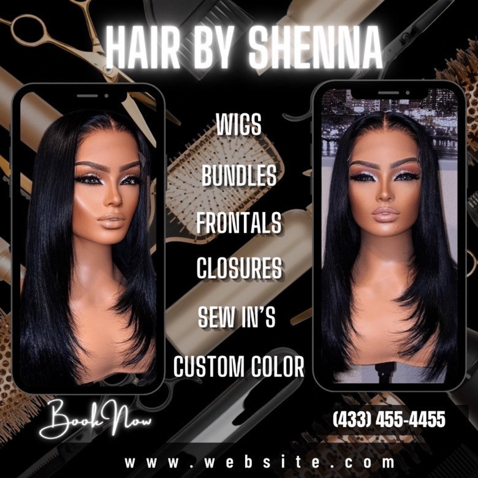 WIG SALE TEMPLATE Social Media Post Instagram Flyer Hair - Etsy