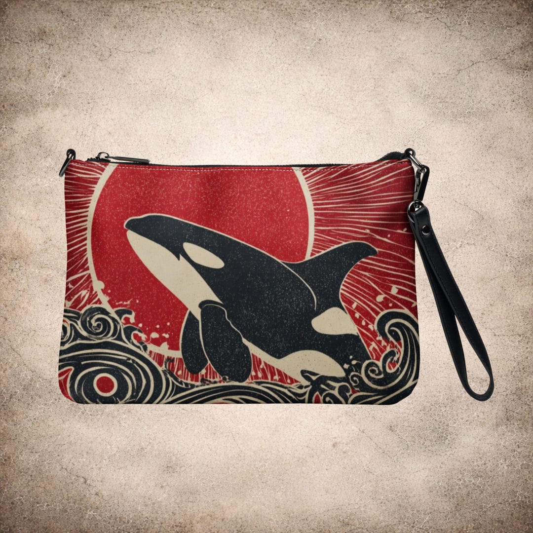 Orca Crossbody Bag • Northwest Coast Whale Art Purse - Etsy