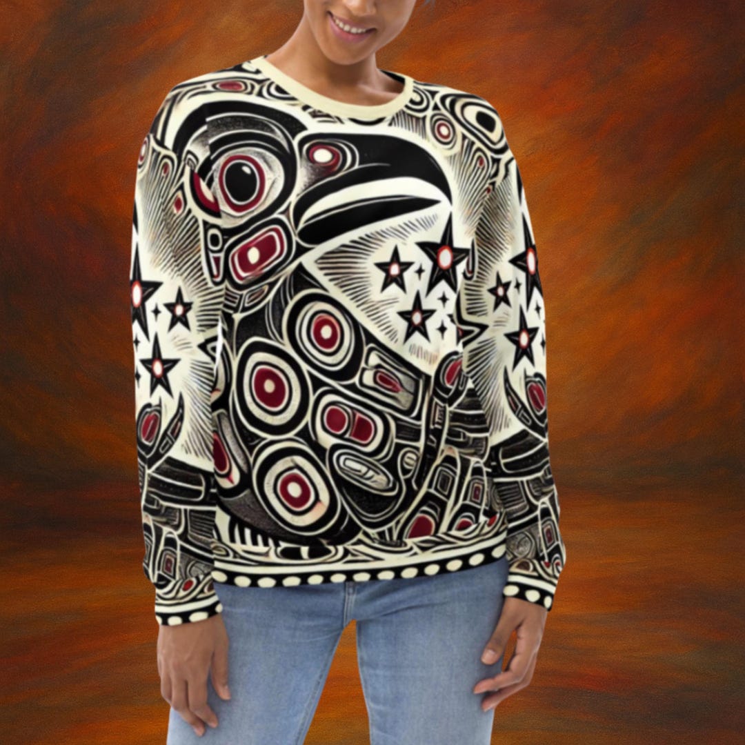 Raven the Creator Unisex Sweatshirt | Northwest Coast Tribal Art ...