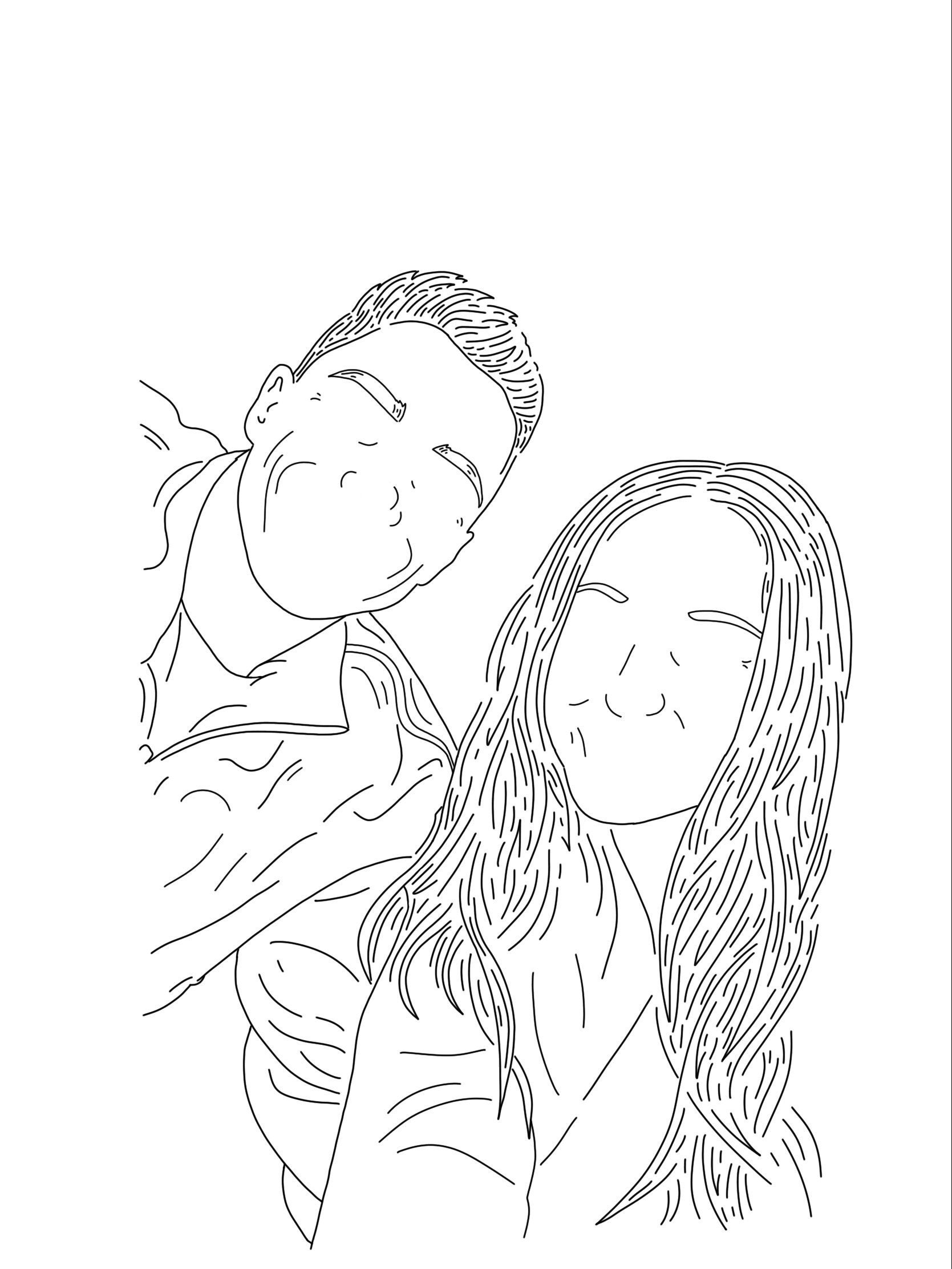 Custom Digital Line Drawings - Etsy