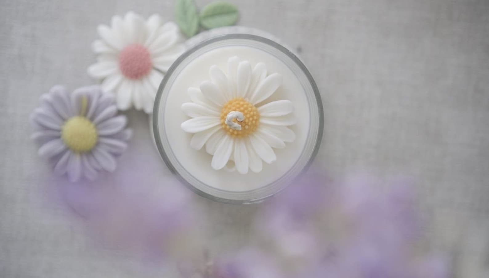 DAISY Jar Candle, SPRING Candle, Floral Scented Candles, Home Decor ...