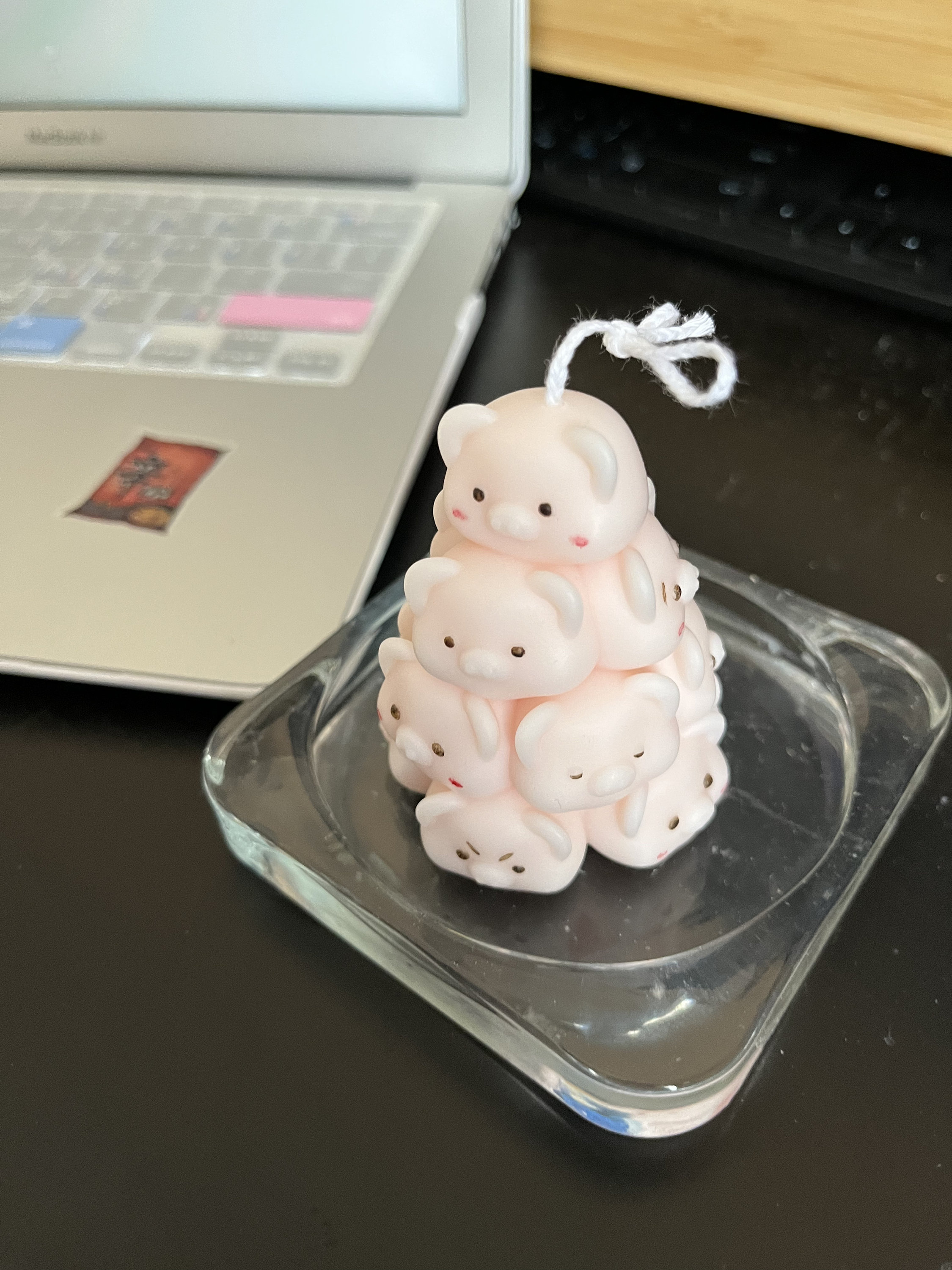 PIGGY TOWER CANDLE, Bubble Scented Cute Candle, Animal Shaped Candle ...