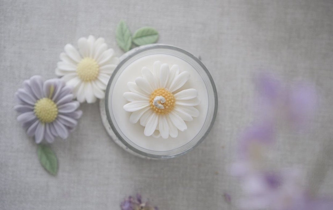DAISY Jar Candle, SPRING Candle, Floral Scented Candles, Home Decor ...