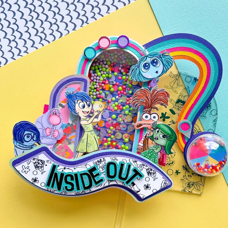 Inspiration Inside Out Pattern, Inside Out Digital Paper, Inside Out ...