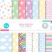 Pastel Dog Digital Paper: Animal Scrapbook Patterns (digital Download ...