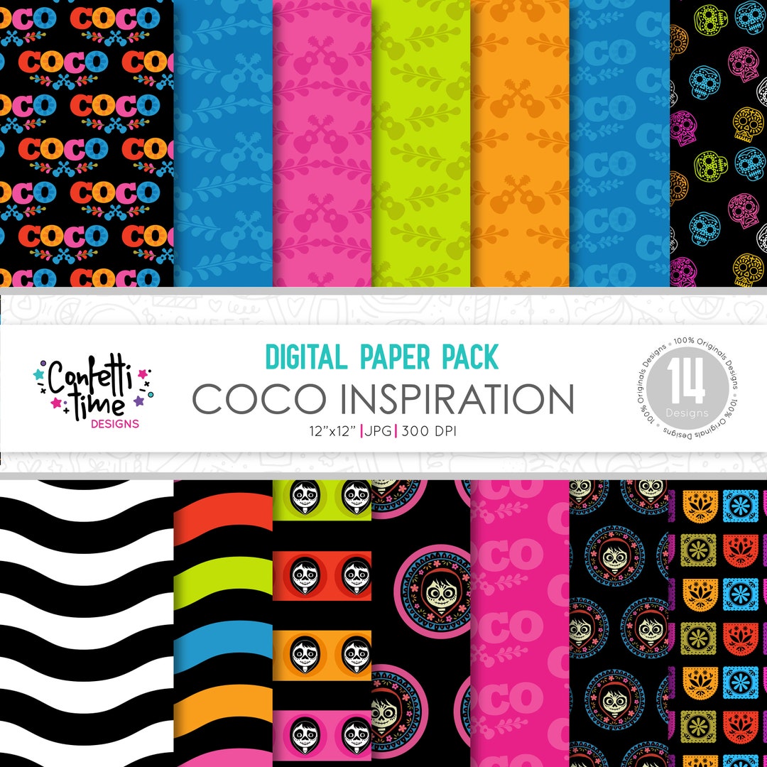 Coco Inspiration Digital Paper, Coco Digital Paper, Coco Background ...