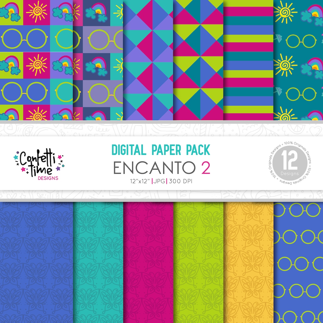 Encanto Digital Paper, Encanto Movie, Encanto Birthday Party, Encanto ...