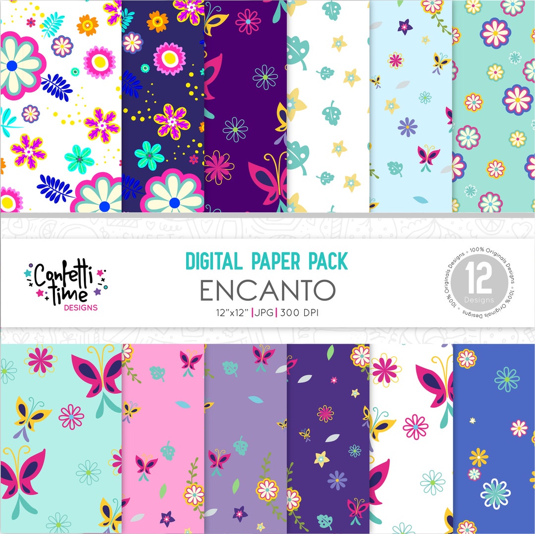 Inspiration Encanto Digital Paper, Encanto Movie, Encanto Birthday ...