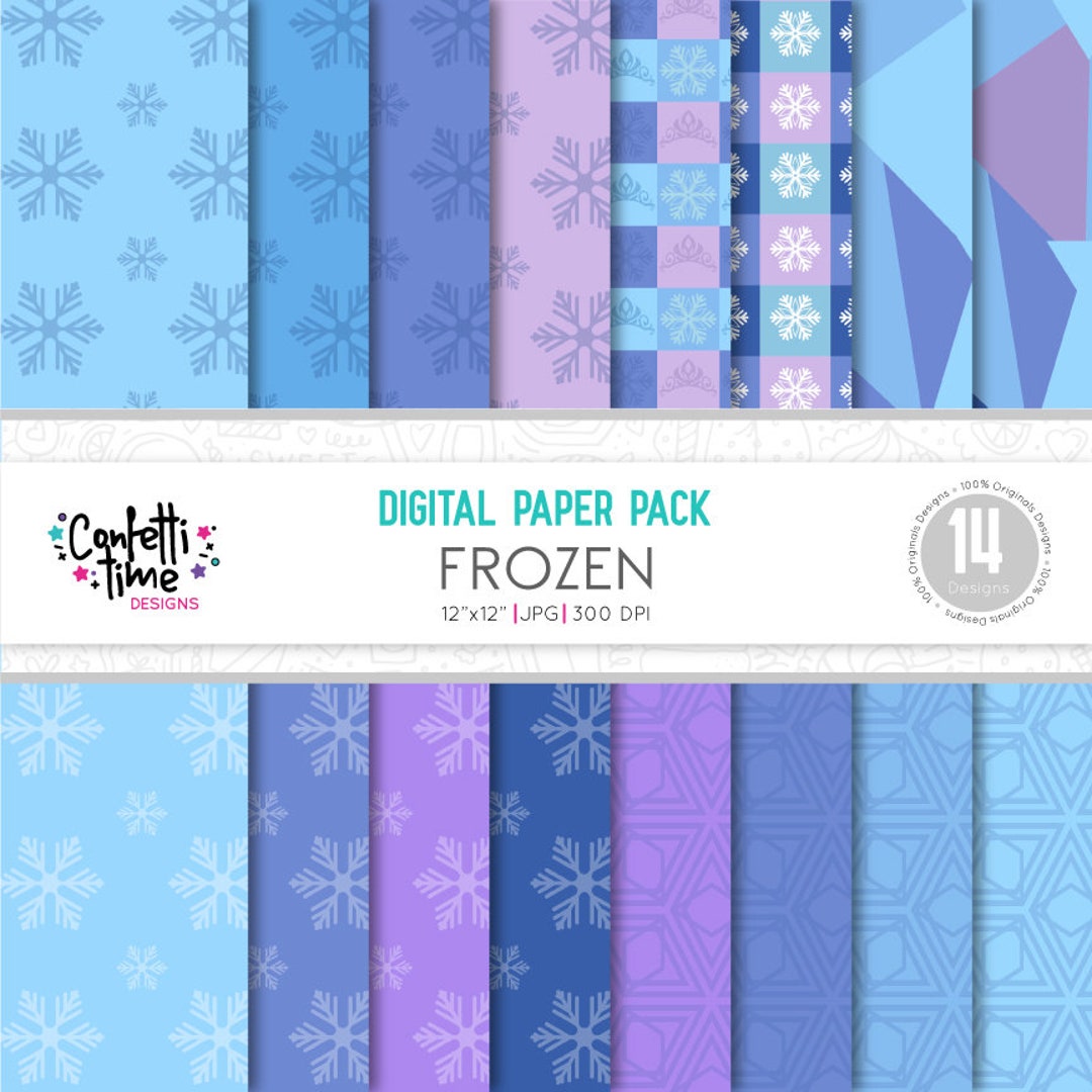 Frozen Digital Paper, Ice Frozen Digital Paper, Ice Texture Digital ...