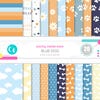 Blue Dog Digital Paper Pack: Animal Scrapbook Designs (digital Download ...