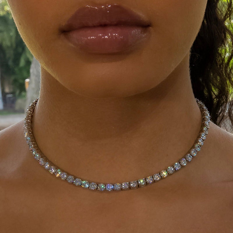 Tennis Chain Choker - Etsy
