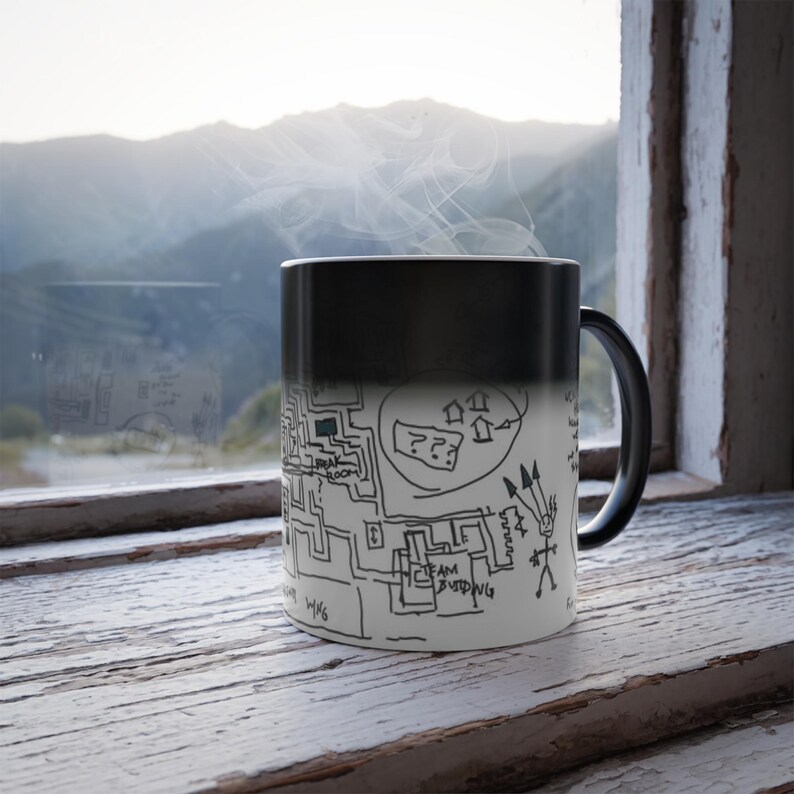 Severance Color-changing Mug Petey's Map of Lumon Severance Mug Gift ...