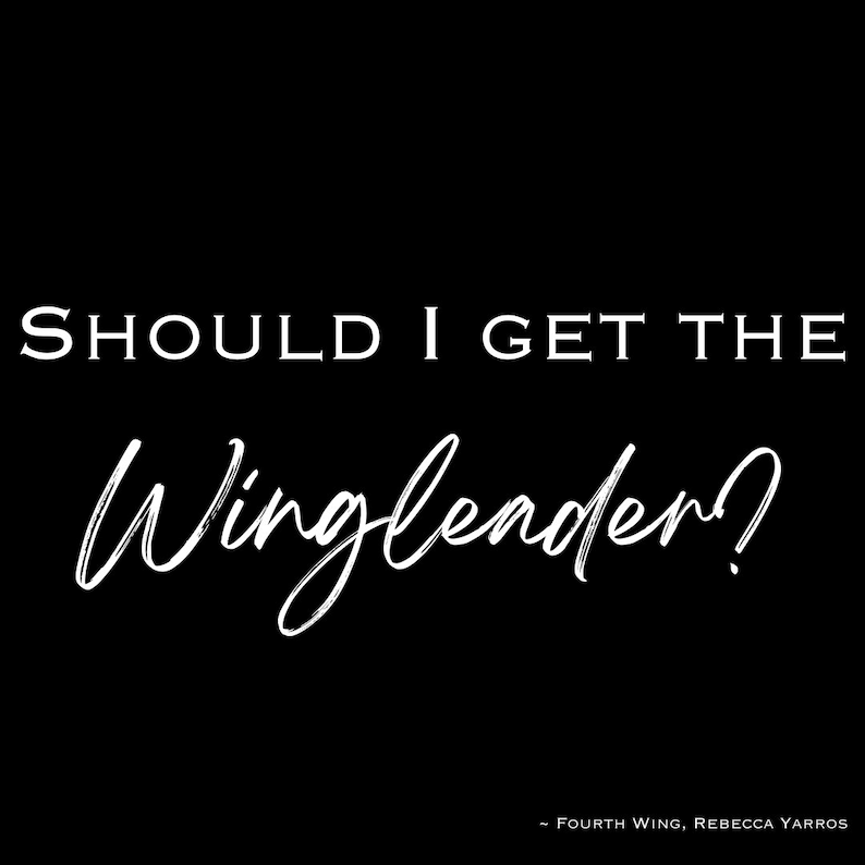 Fourth Wing Quotes Etsy