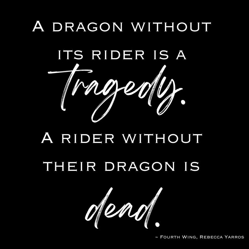 Fourth Wing Quotes - Etsy