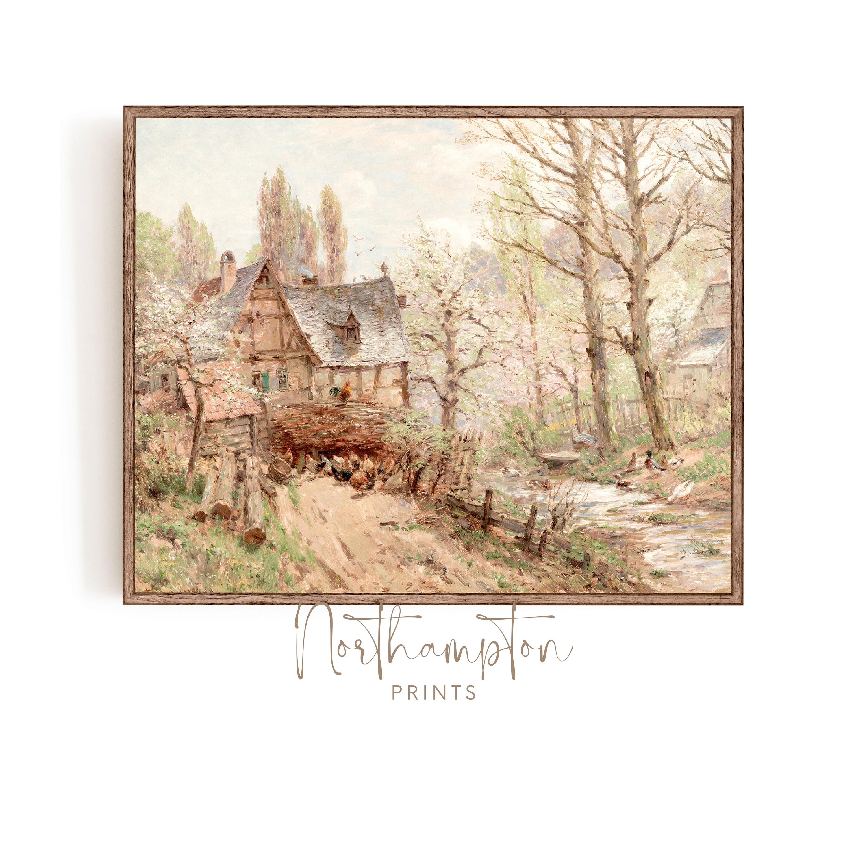 Vintage Farmhouse Wall Art | Rustic Cottage | Neutral Wall Art ...