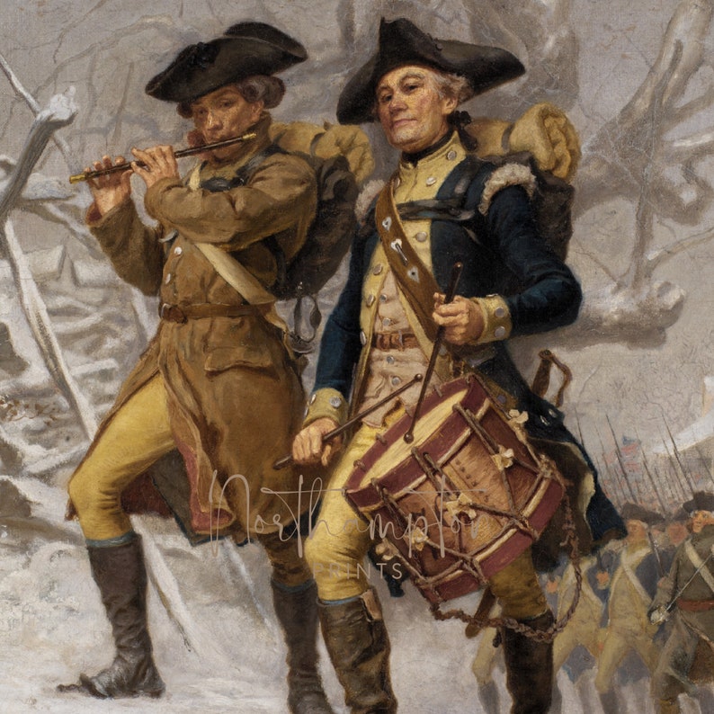 Vintage Wall Art American Revolution Revolutionary War American Art ...