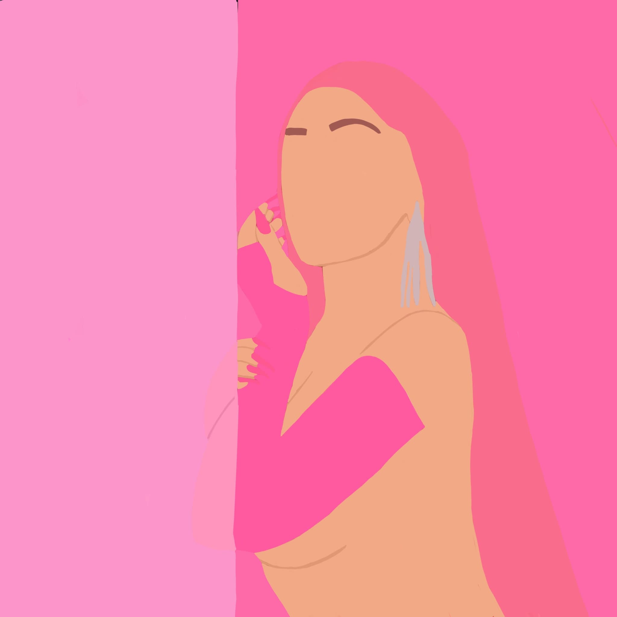 Doja Cat Hot Pink Album Cover Digital Print Etsy