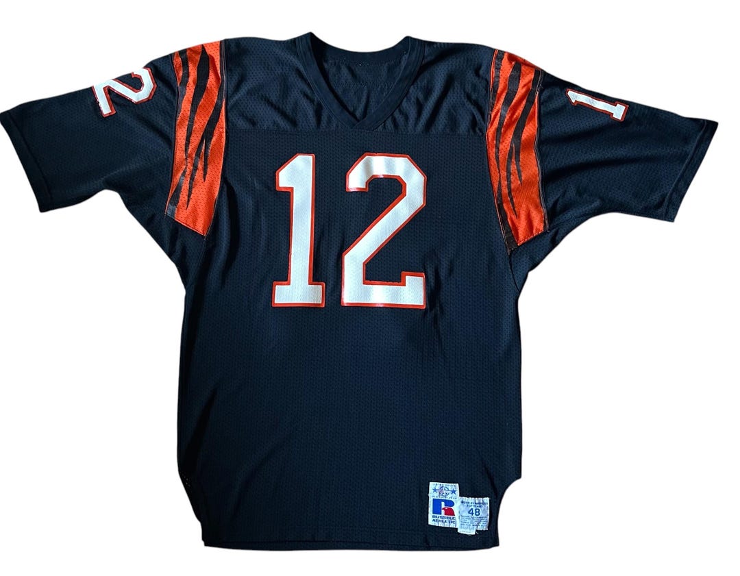 Vintage 1980s Cincinnati Bengals Jack Thompson Russell Athletic Jersey ...