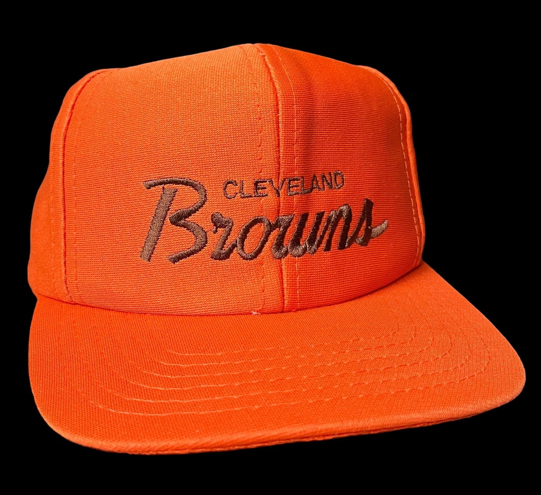 Vintage 1980 NFL Cleveland Browns Script Eurocap Snapback - Etsy