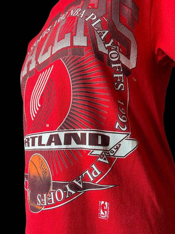 Vintage 1992 NBA Portland Trailblazers Logo 7 T shir… - Gem Vintage 1992 NBA Portland Trailblazers Logo 7 T shir… - Gem