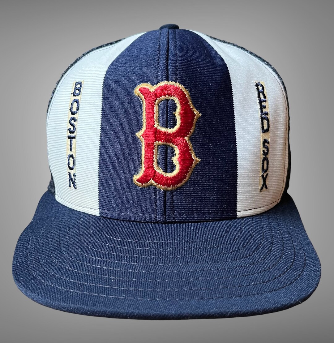 Vintage 90’s Boston Red Sox MLB AJD Lucky Stripes Trucker Cap - Etsy