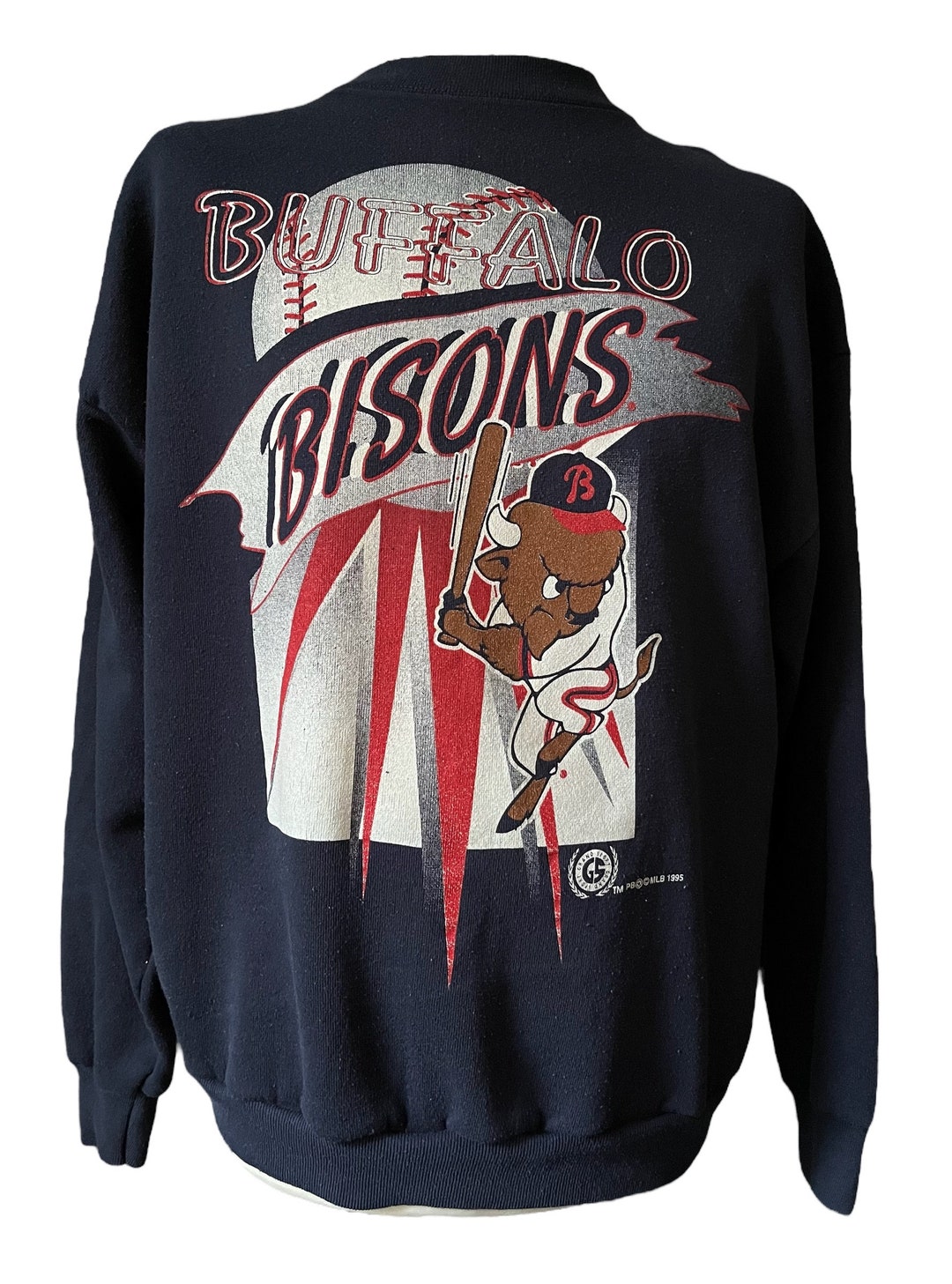 Vintage 1995 Minor League Baseball Buffalo Bisons Tultex Sweatshirt ...