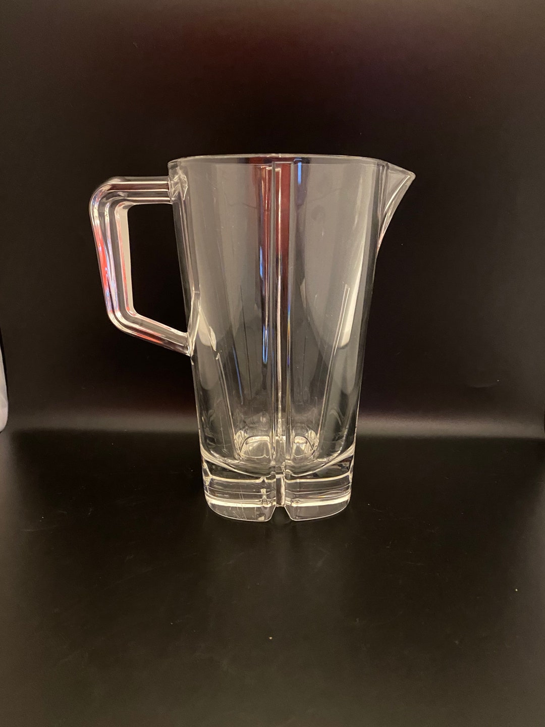 Vintage Crystal Cocktail Pitcher - Etsy