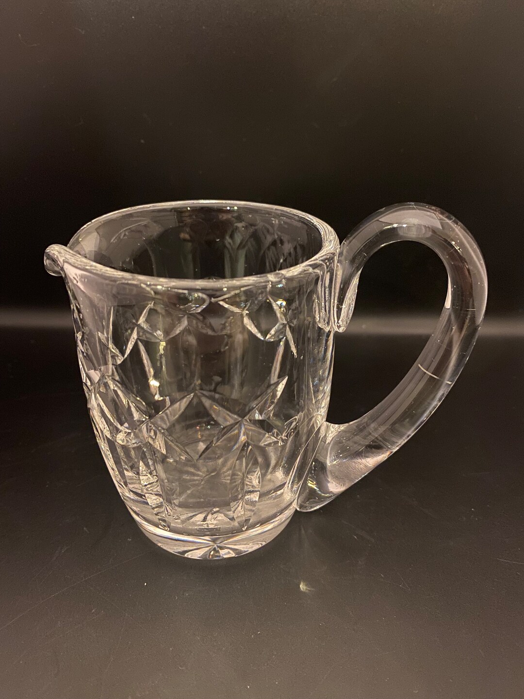 Heisey Crystal Creamer Pitcher - Etsy
