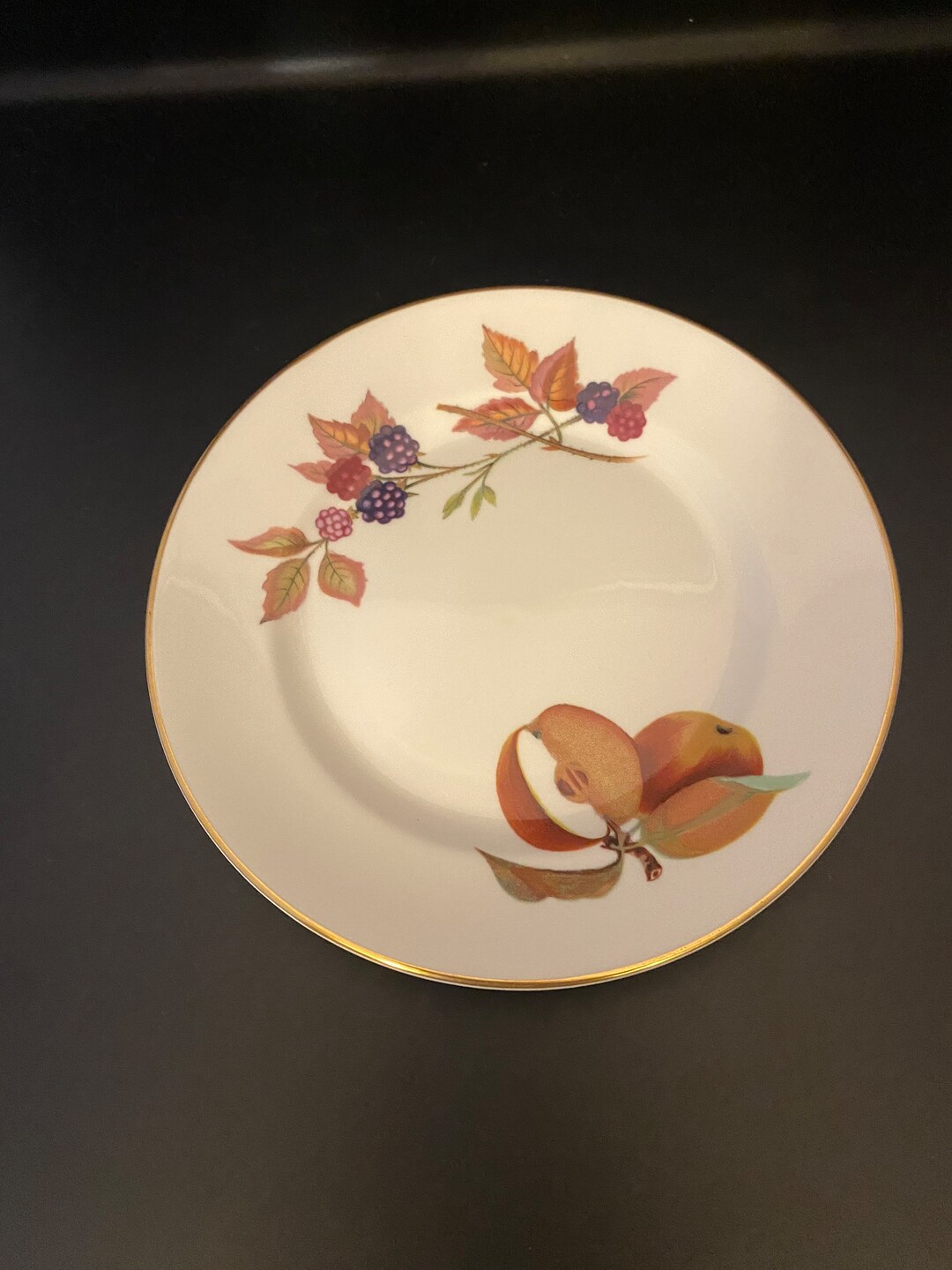 Royal Worcester "evesham Gold", Fruits and Berries Design, Made in ...
