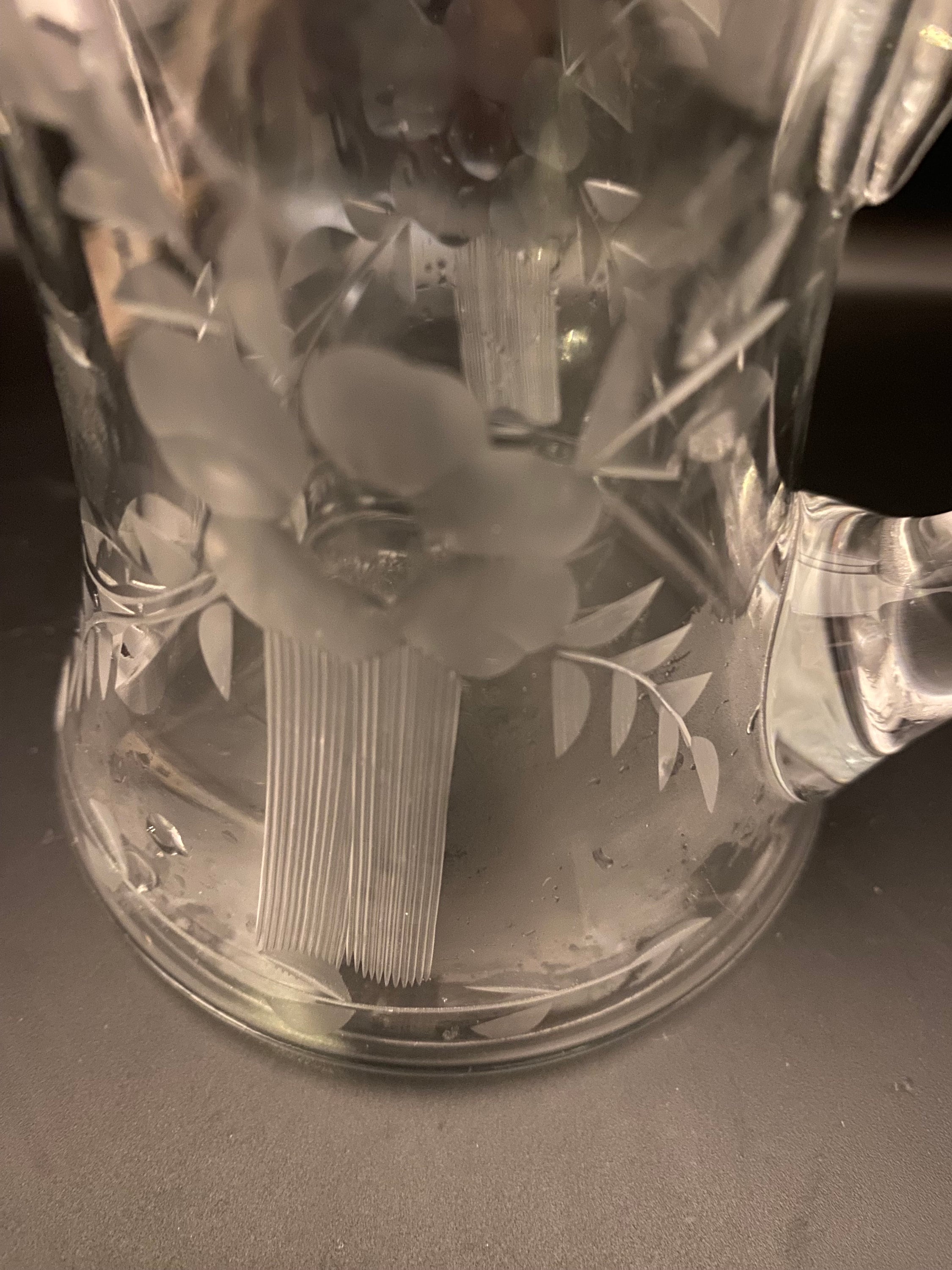 Heisey Glass Syrup Pitcher With Stainless Lid, Vintage - Etsy