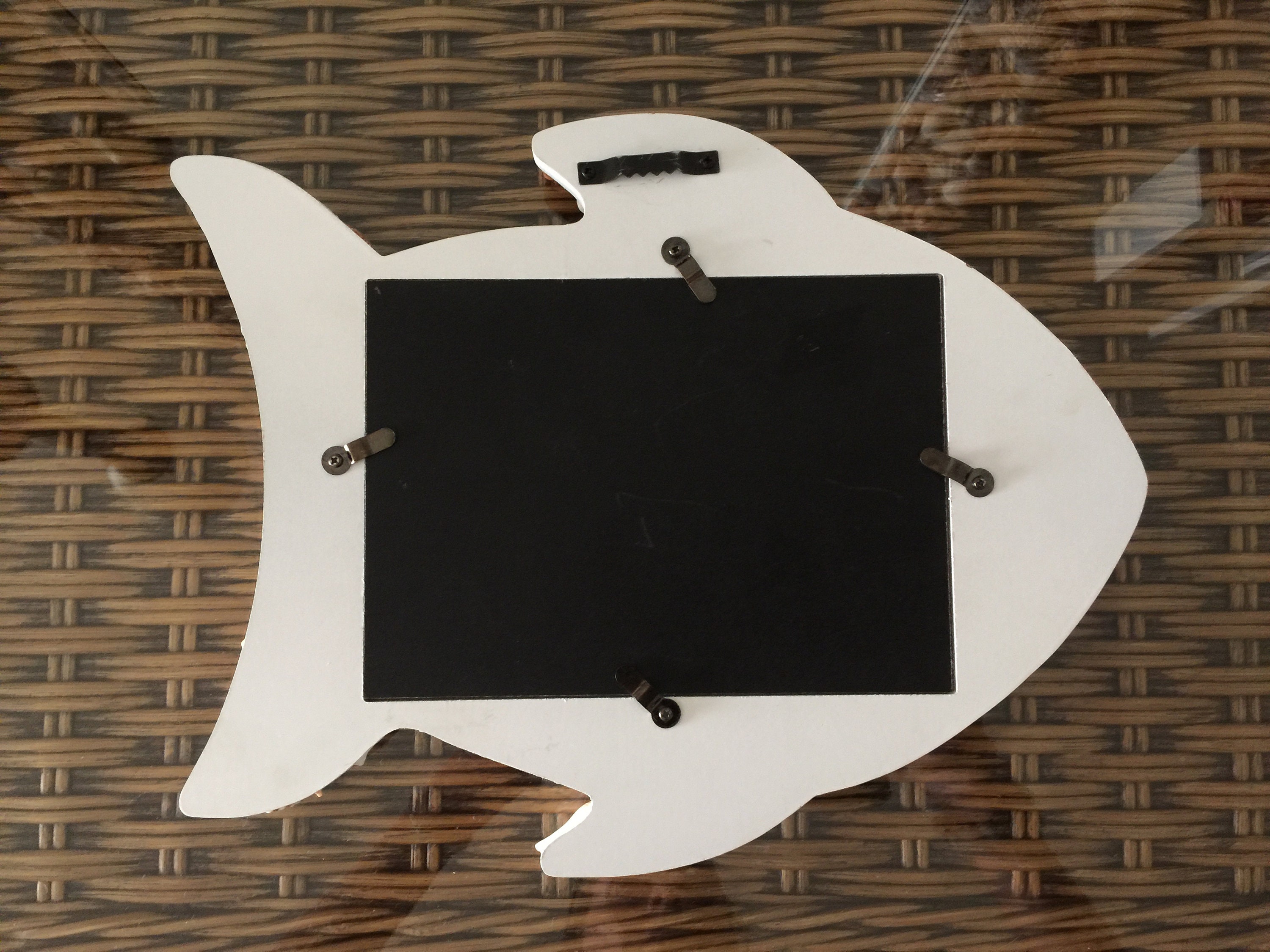 Seashell Covered Photo Fish Frame, Photo Frame for Fisherman, Fishing ...