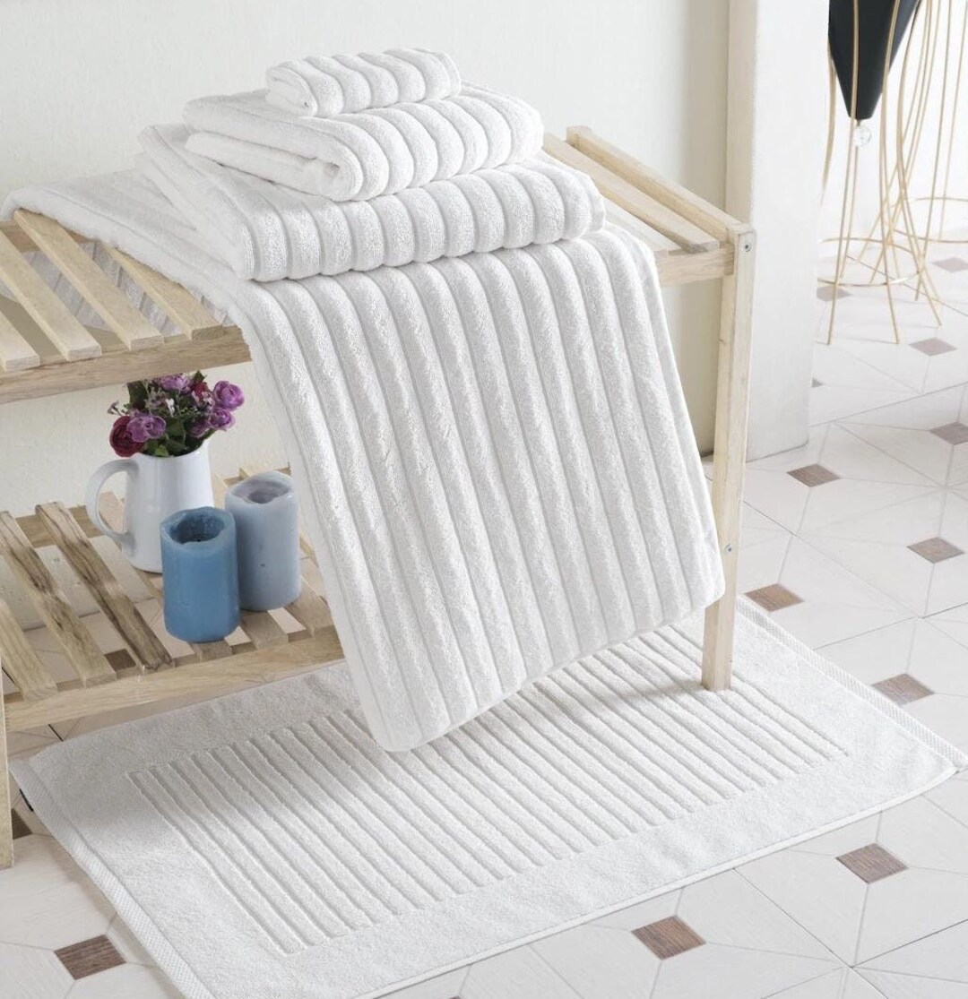 Henley Supreme Cotton Bath Math - Pearl White - Etsy