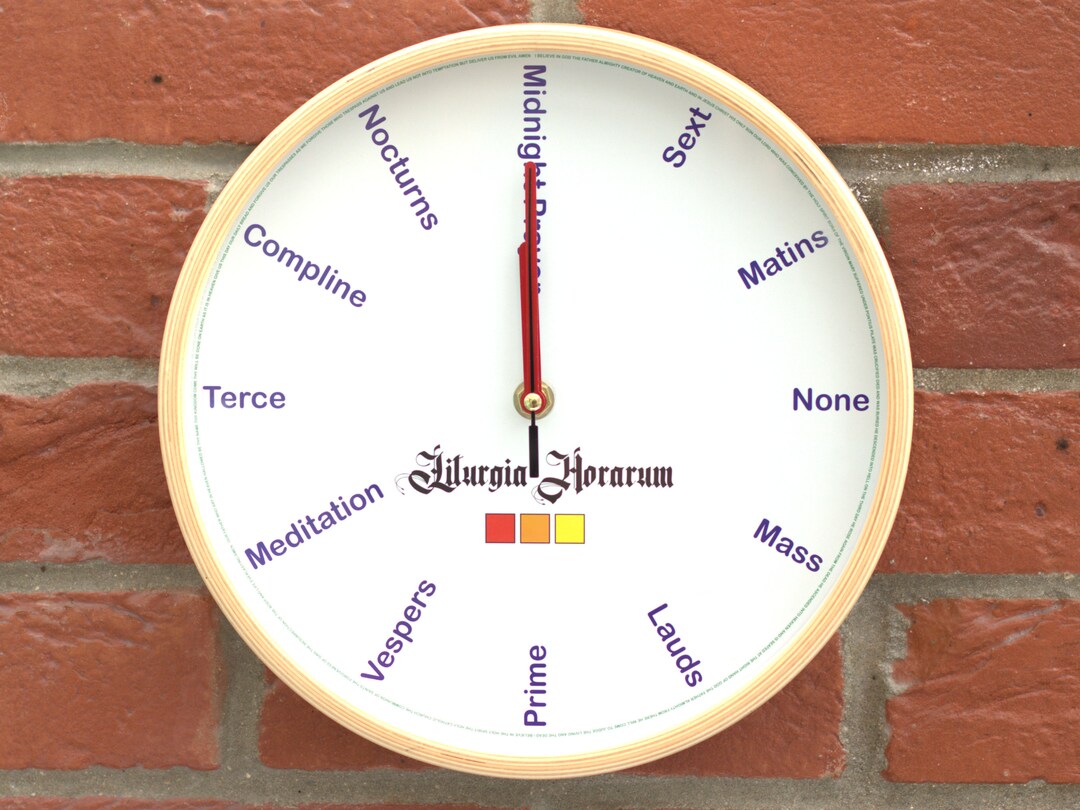 Christian Prayer Time Clock 10" Bamboo Frame Radio Controlled Wall ...