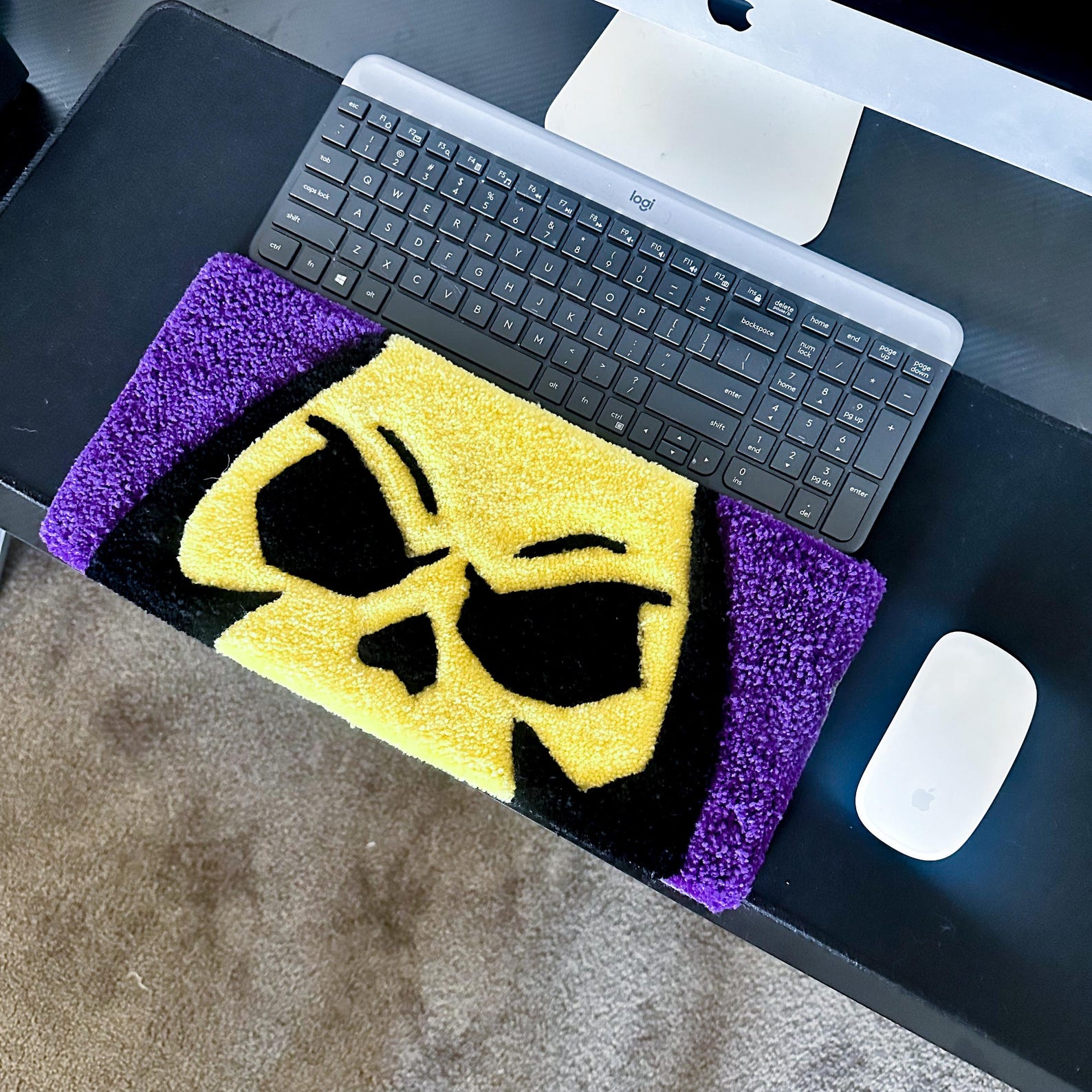 Skeleton Keyboard Custom Anime Cartoon Wrist Rest Rug - Etsy