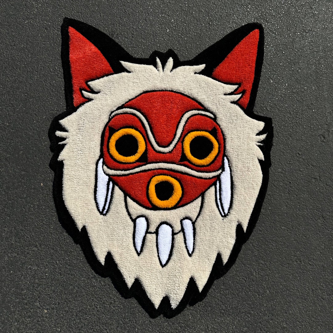 Custom Anime Handmade Princess Wolf Mask Rug - Etsy